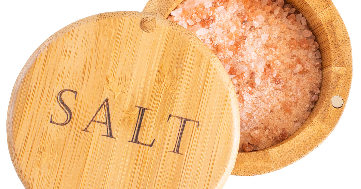"Salt" Engraved Salt Cellar – Totally Bamboo Wholesale
